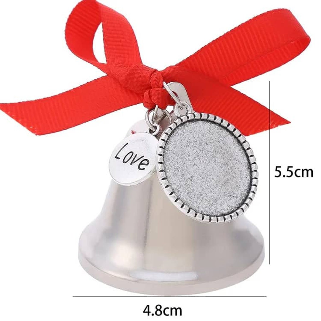 Love Sublimation Silver Bell Ornament - Etsy