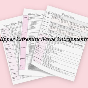 8 Page UE Nerve Entrapment Summary for OCS/NPTE for Physical Therapists ...