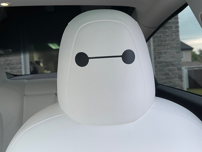 Big Hero Baymax Eyes- Set of 6 - Tesla Seat Decal Stickers - Model S 3 ...
