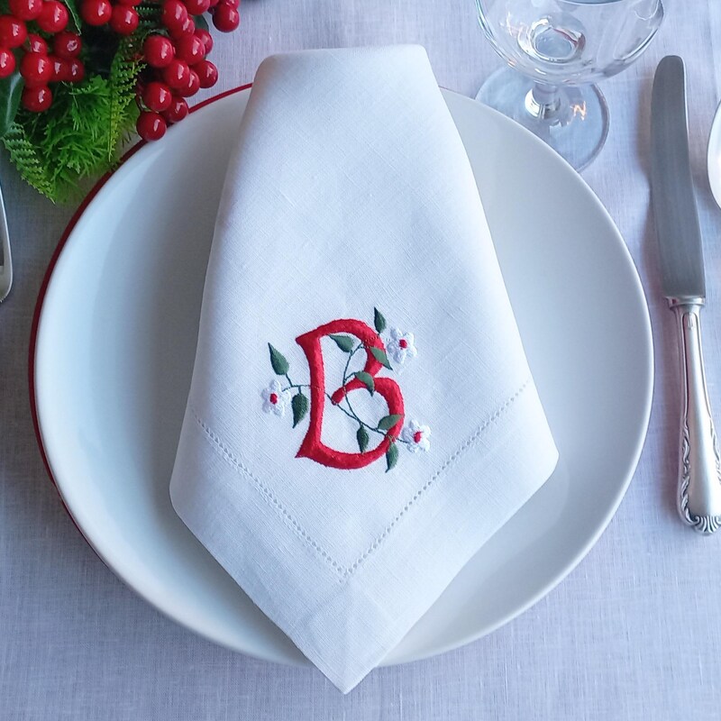 Embroidered Napkins - Etsy