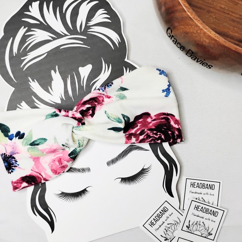 Floral Headband - Etsy