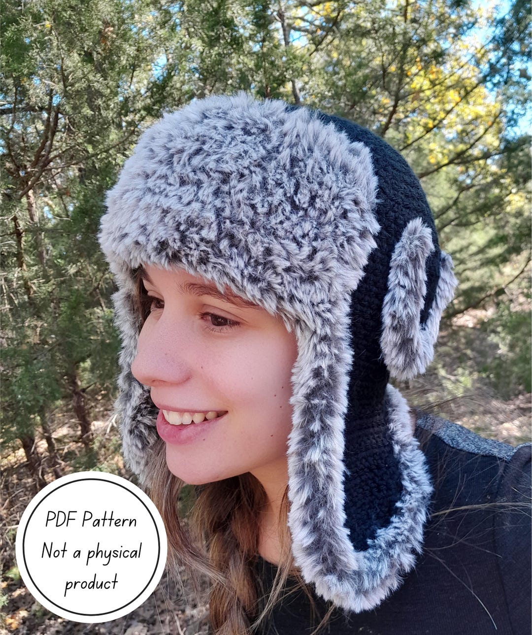 Trapper Hat Crochet Pattern / DIY Beanie / Winter Hat PDF / 3 Sizes - Etsy