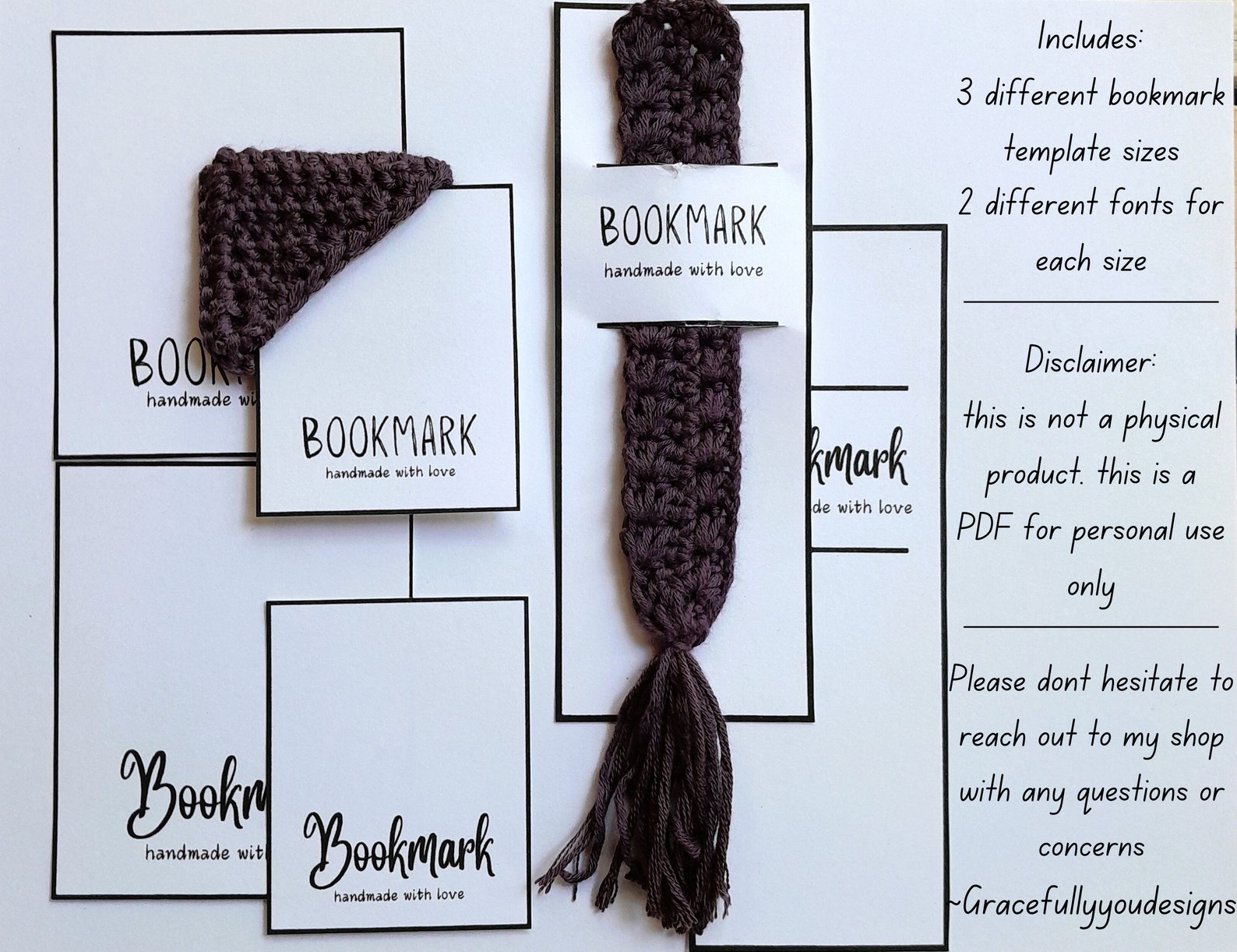 Bookmark Holder Templates - Etsy