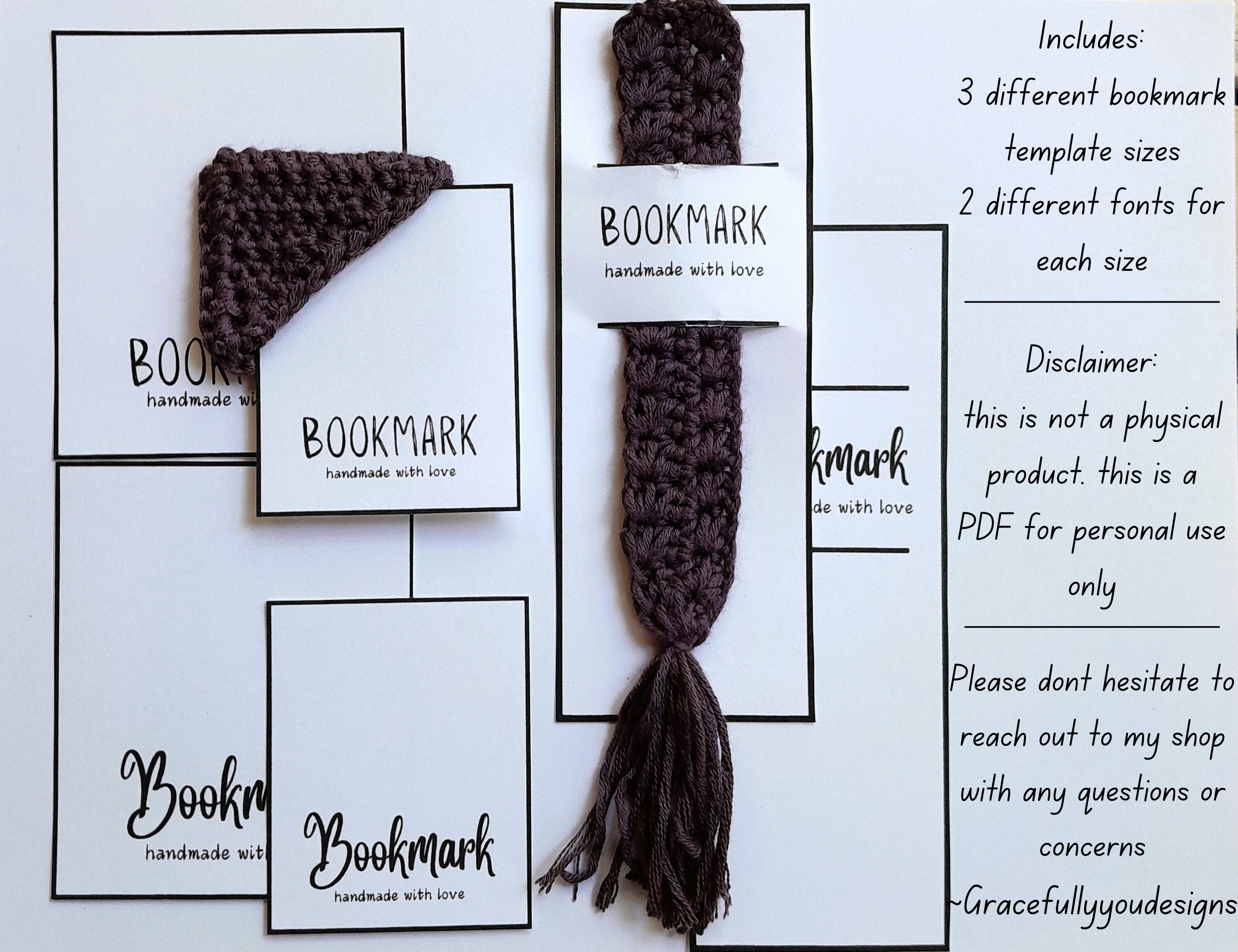 Bookmark Holder Templates - Etsy