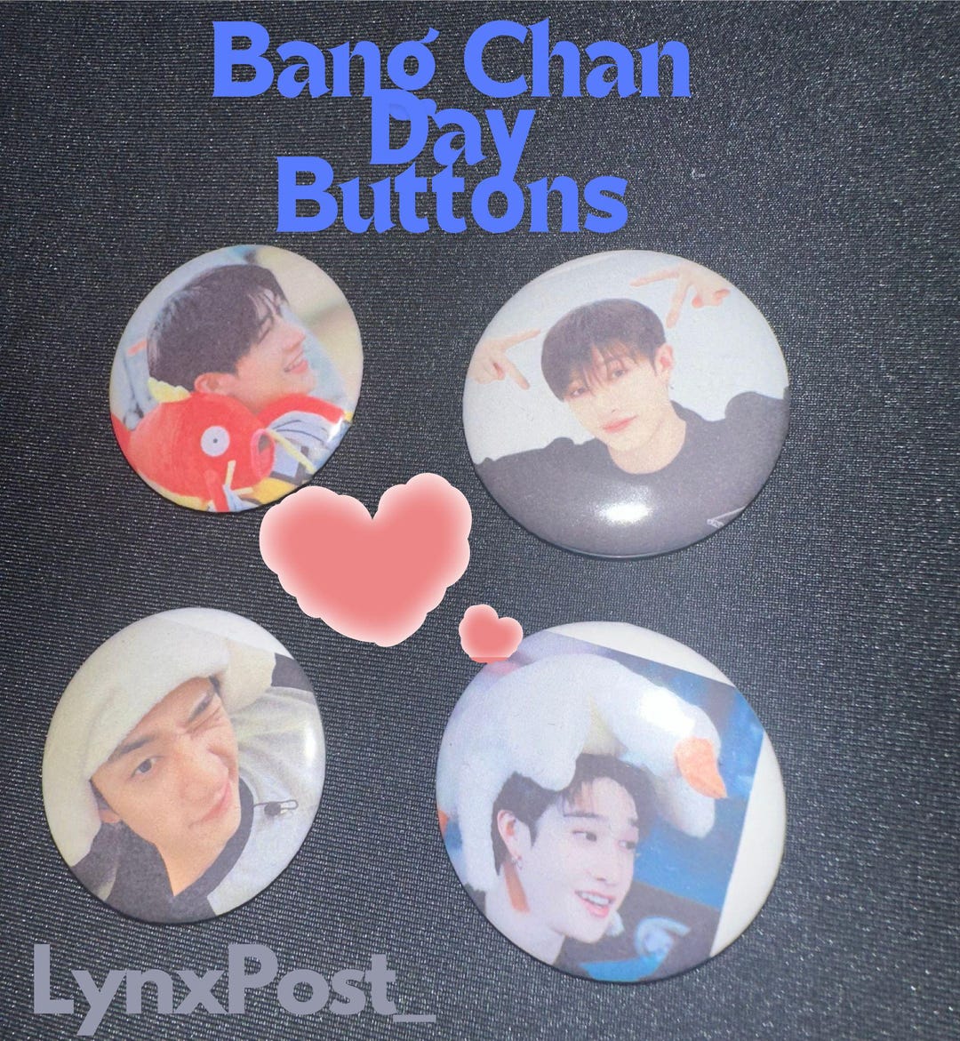 SKZ Bang Chan Buttons (styles Vary Limtd Qty) - Etsy