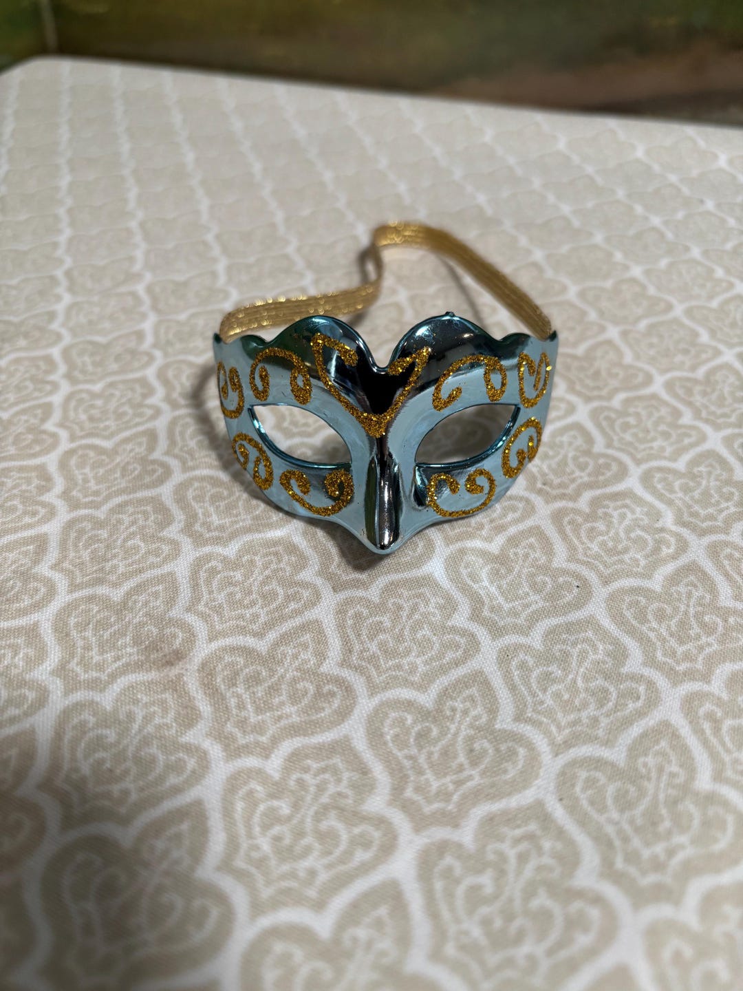 Masquerade Ball Blue and Gold Mask for American Girl Like Dolls or 18 ...