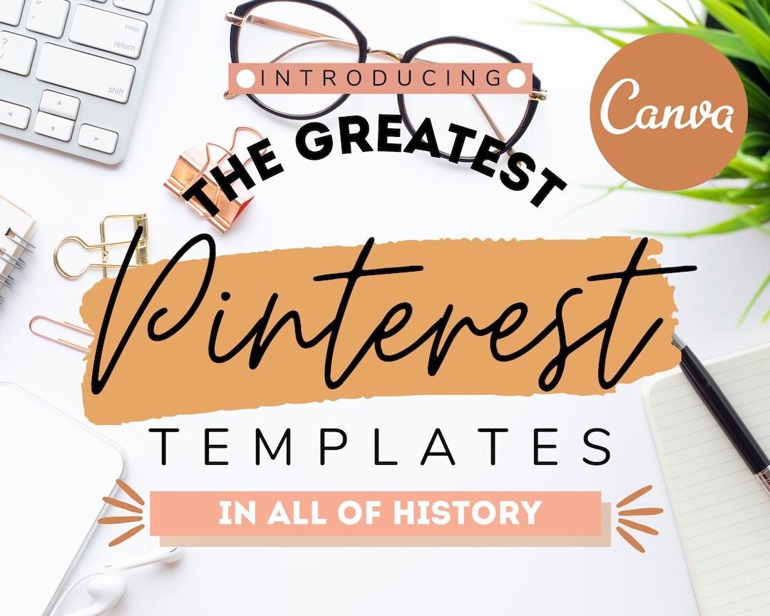 50 Canva Pinterest Pin Templates: Stylish & Editable (digital Download ...