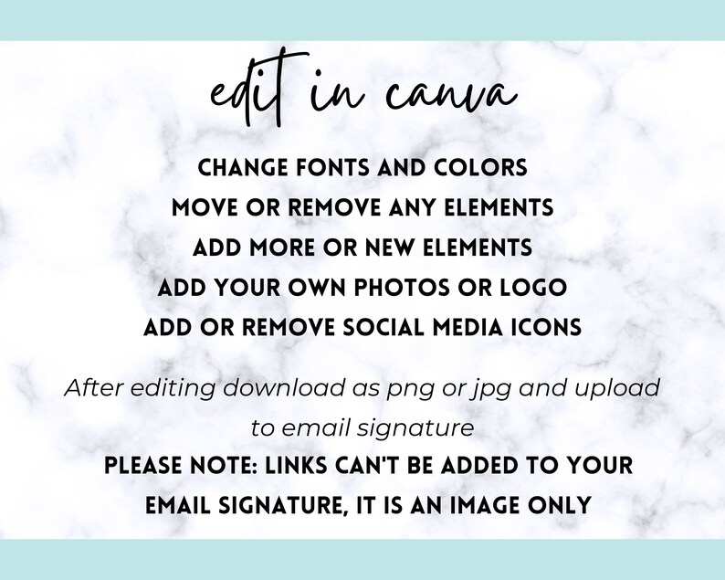 Rainbow Email Signature, Canva Template, Small Business, Email Design ...