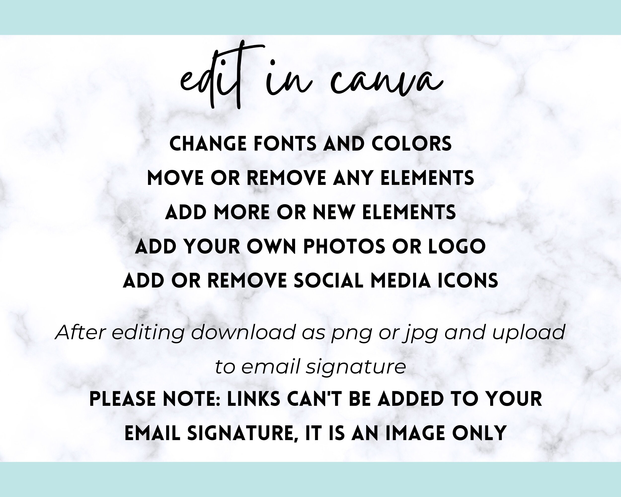 Rainbow Email Signature, Canva Template, Small Business, Email Design ...