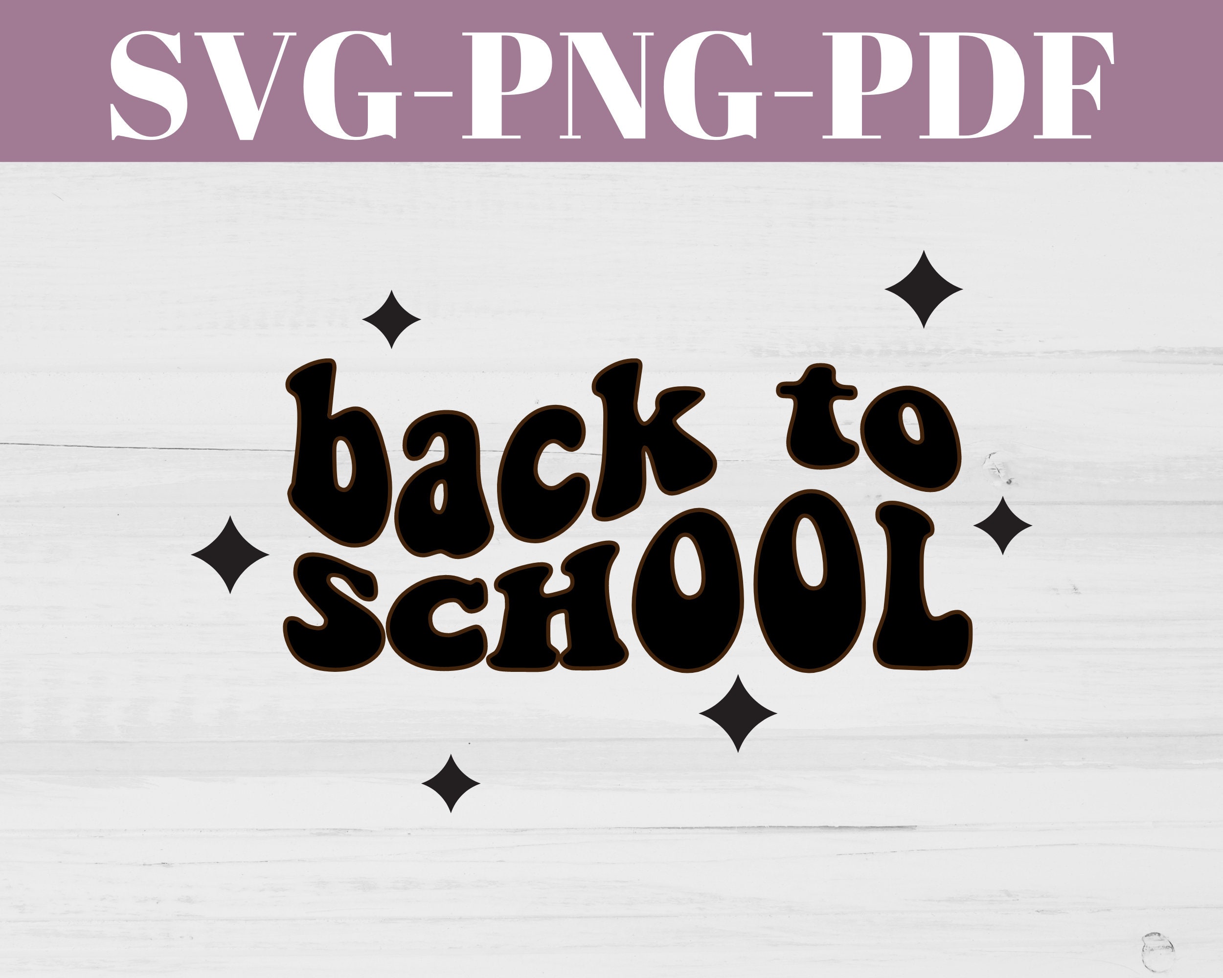 Back to School 2, SVG, PNG, PDF, Cut Files, School Svg, Silhouette and ...