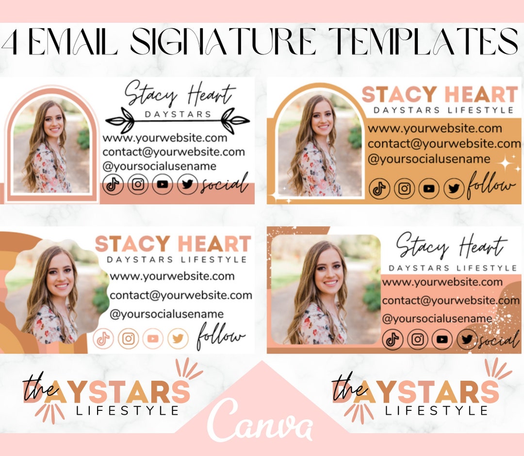 Four Email Signatures Collection: Daystars - Etsy