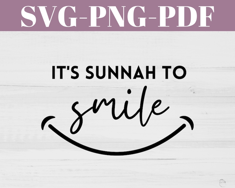 It's Sunnah to Smile SVG, PNG, PDF Cut Files: Islamic Muslim (digital ...