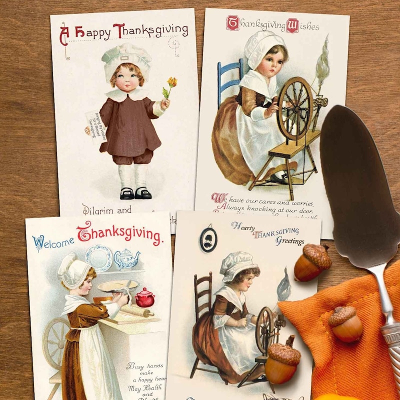 Pilgrim Girl Art - Etsy