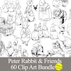 Printable Peter Rabbit PNG Characters Transparent Background ...