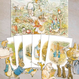 Peter Rabbit Map Decor Instant Printable Digital Download, Pastel Wall ...