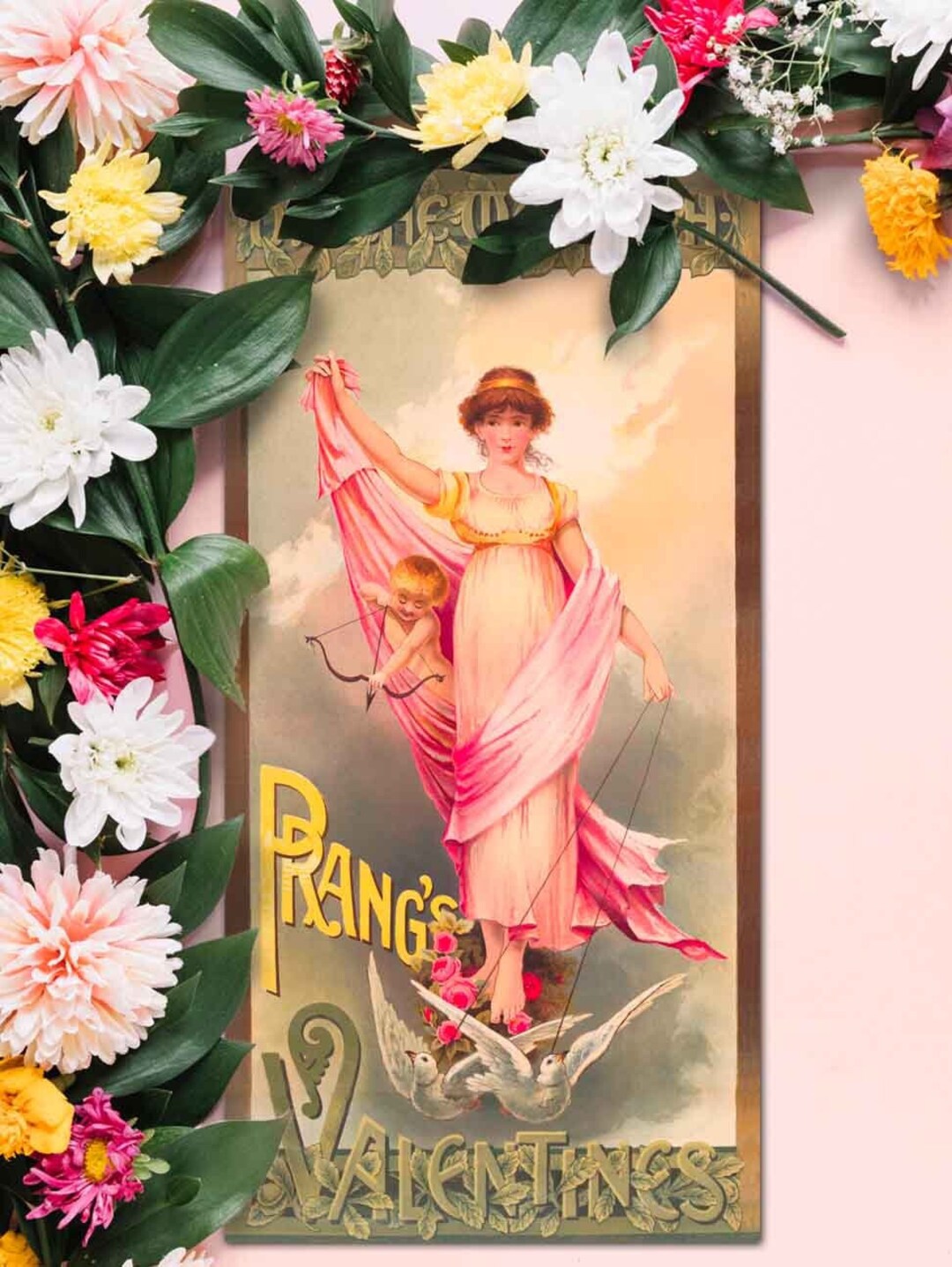 Vintage Cupid Valentine Poster Print Digital Download Instant Printable ...