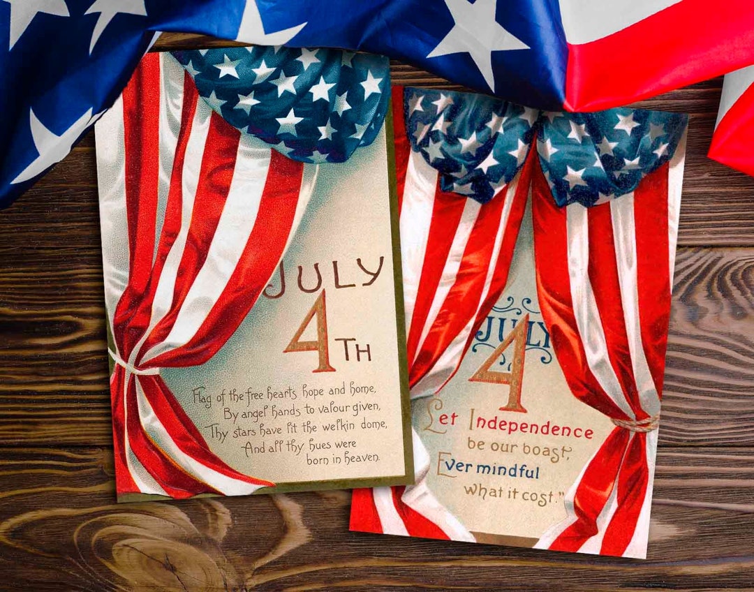 Vintage American Flag, July 4th Postcards, Patriotic Art, Americana ...