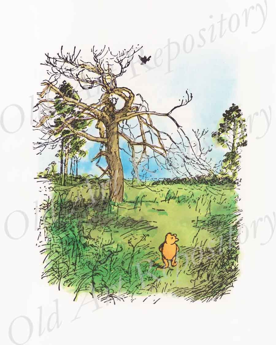 Winnie the Pooh Wall Decor Classic Pooh Printable Digital - Etsy