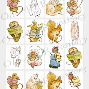 Peter Rabbit Printable Stickers, Tags, Labels, Ephemera Digital ...