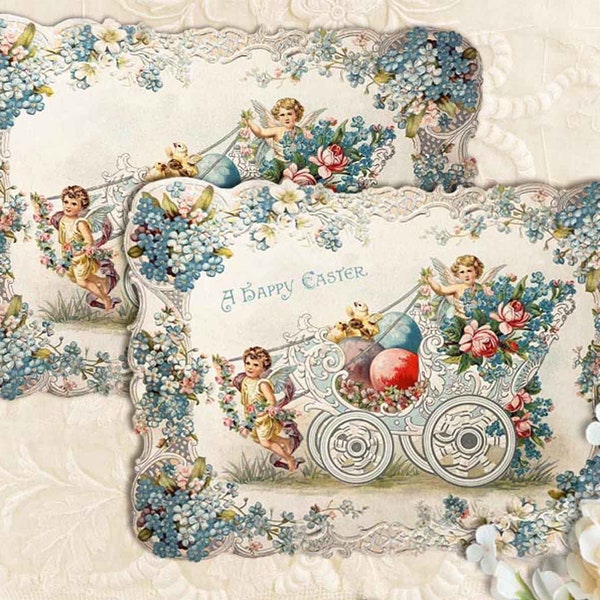 Easter Angels Postcards - Etsy