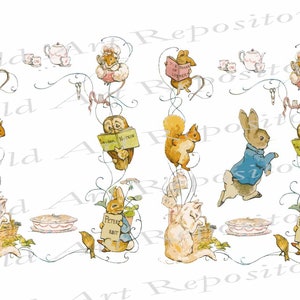 Peter Rabbit SVG Clip Art Graphic for Baby Shower, Birthday Party ...