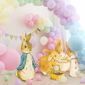 Peter Rabbit SVG Clip Art Graphic for Baby Shower, Birthday Party ...