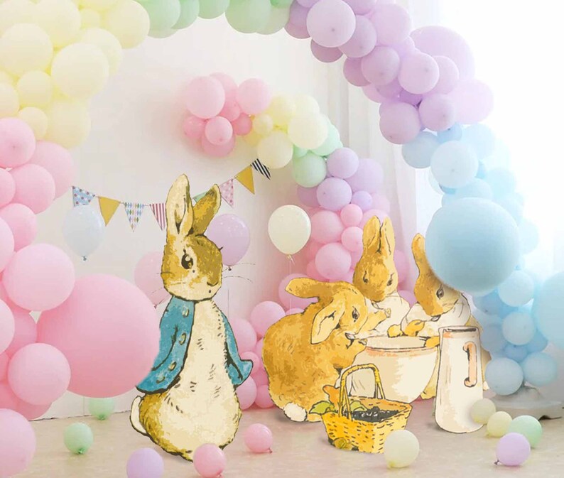 Peter Rabbit SVG Clip Art Graphic for Baby Shower, Birthday Party ...