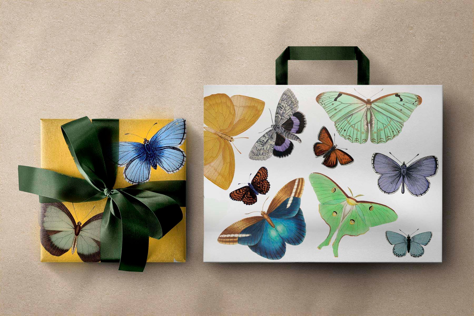 Vintage Butterflies Clip Art PNG JPEG Butterfly Watercolor - Etsy UK