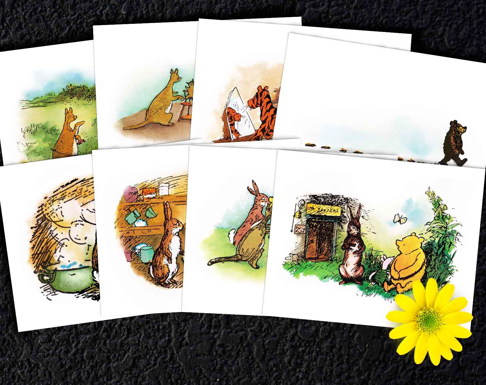 Winnie the Pooh Wall Decor Classic Pooh Printable Digital - Etsy