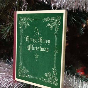 Victorian Christmas Book Cover Art A Merry Merry Christmas. Vintage ...