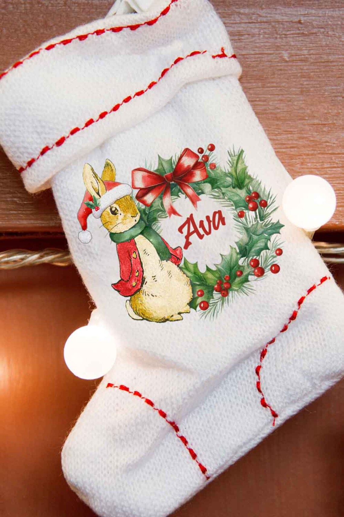 Peter Rabbit Christmas Wreath Clipart PNG & JPEG Watercolor for Xmas ...