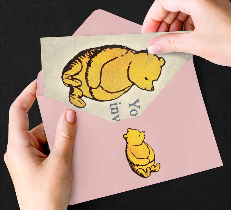 Classic Winnie the Pooh PNG & JPEG Clip Art Graphic for Baby - Etsy
