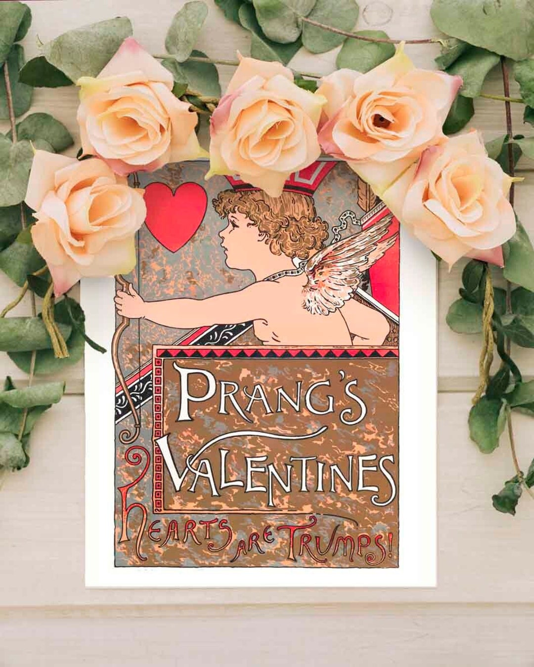 Vintage Cupid Valentine Poster Print Digital Download Instant Printable ...