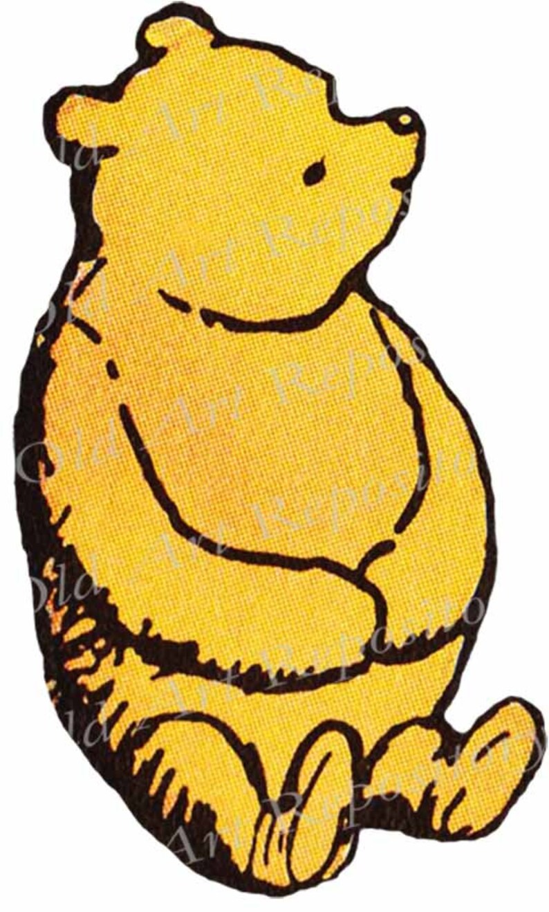 Classic Winnie the Pooh PNG & JPEG Clip Art Graphic for Baby - Etsy