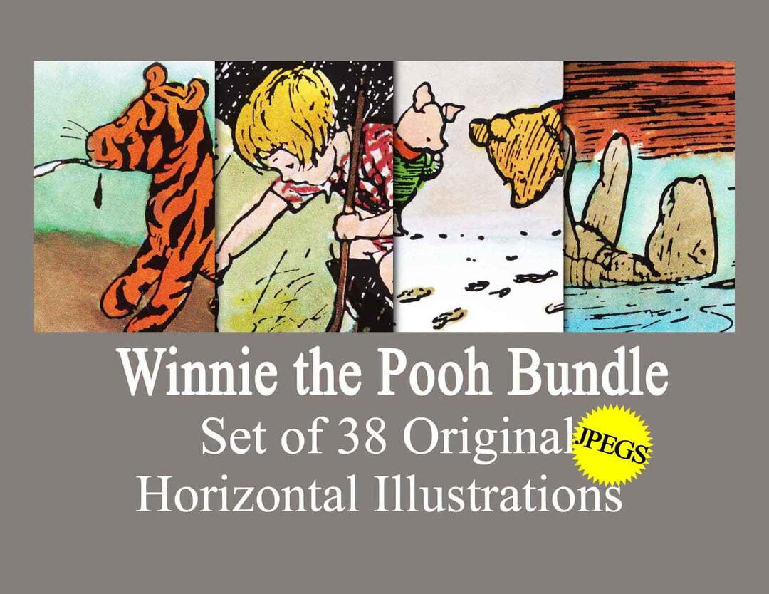 Winnie the Pooh Wall Decor Classic Pooh Printable Digital Download Wall ...