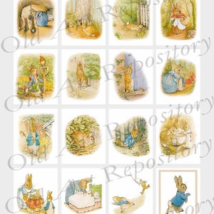 Peter Rabbit Printable Stickers, Tags, Labels, Ephemera Digital ...