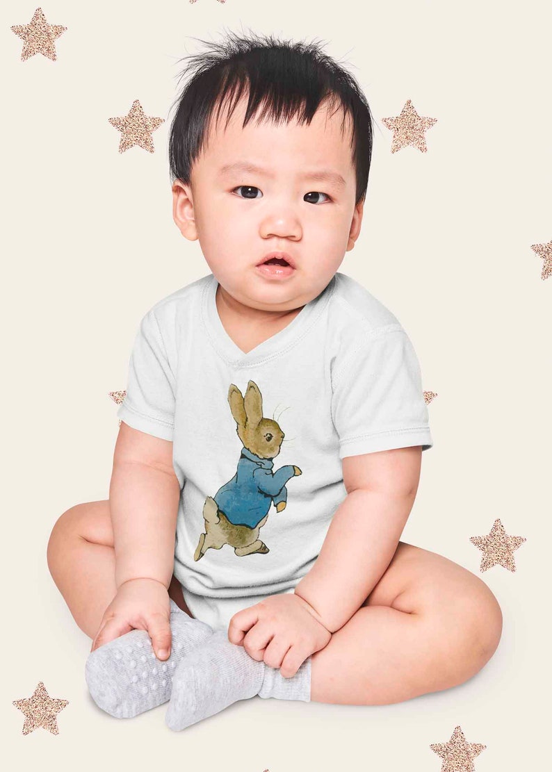 Peter Rabbit SVG Clip Art Graphic for Baby Shower, Birthday Party ...