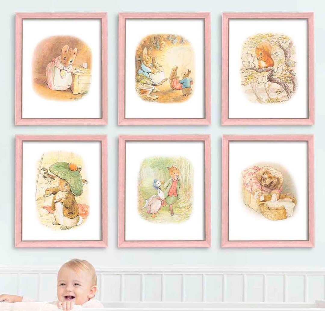 Peter Rabbit Beatrix Potter Prints, Decor Instant Printable Download ...