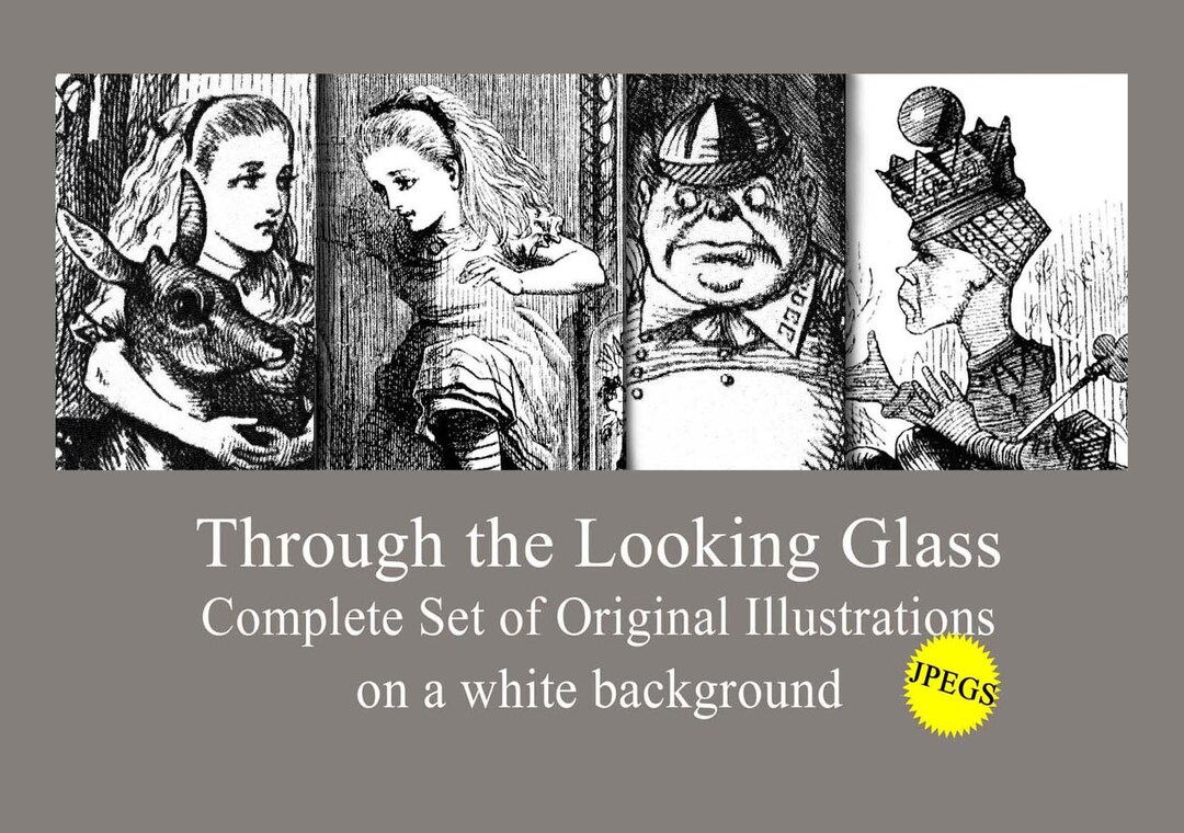 Vintage Alice in Wonderland Printable Through the Looking Glass Junk ...