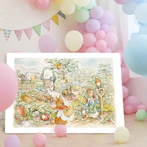 Peter Rabbit in Mr. Mcgregor's Garden Decor for Baby Shower, Digital ...
