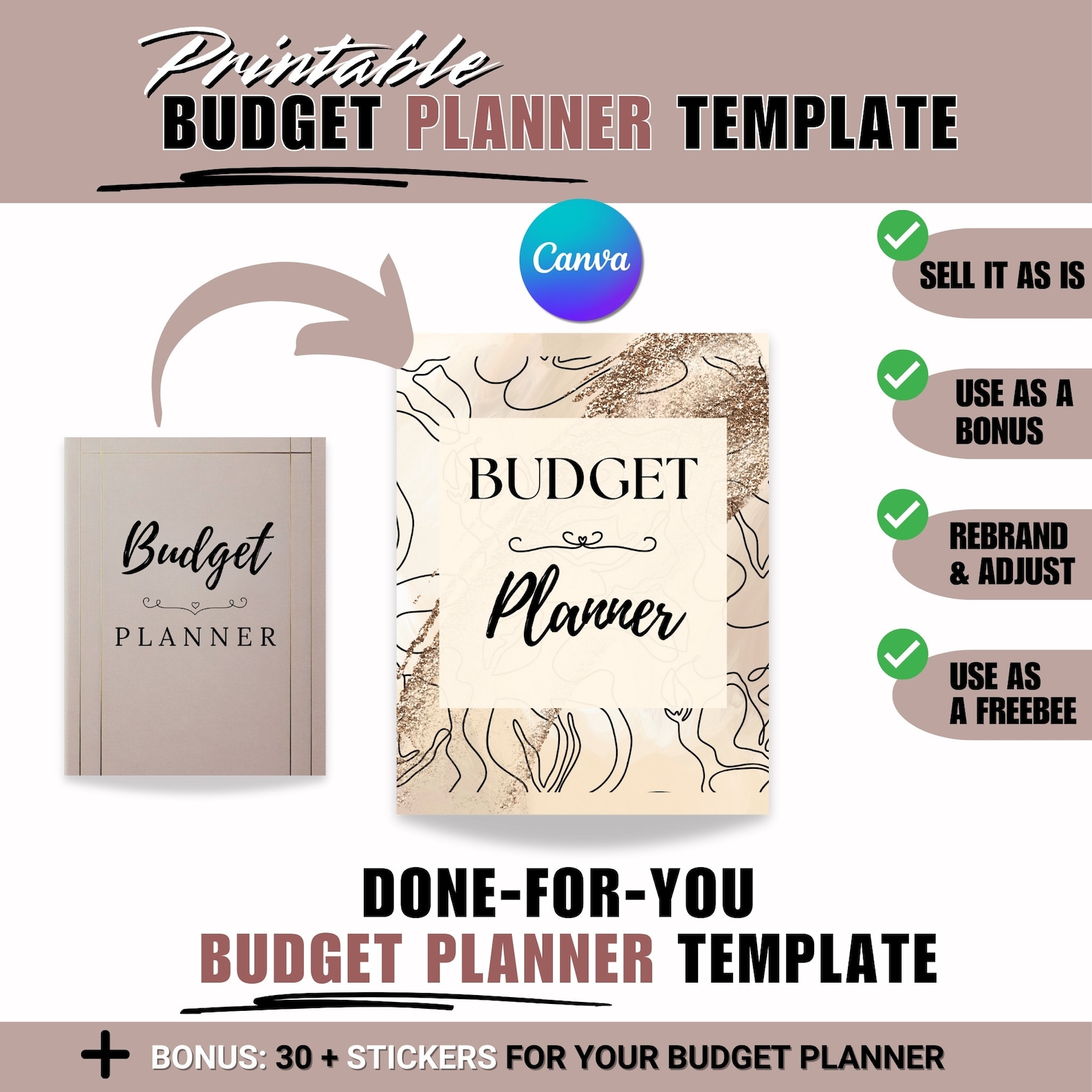 Printable Budget Planner & Financial Tracker | Budget Organizer With ...