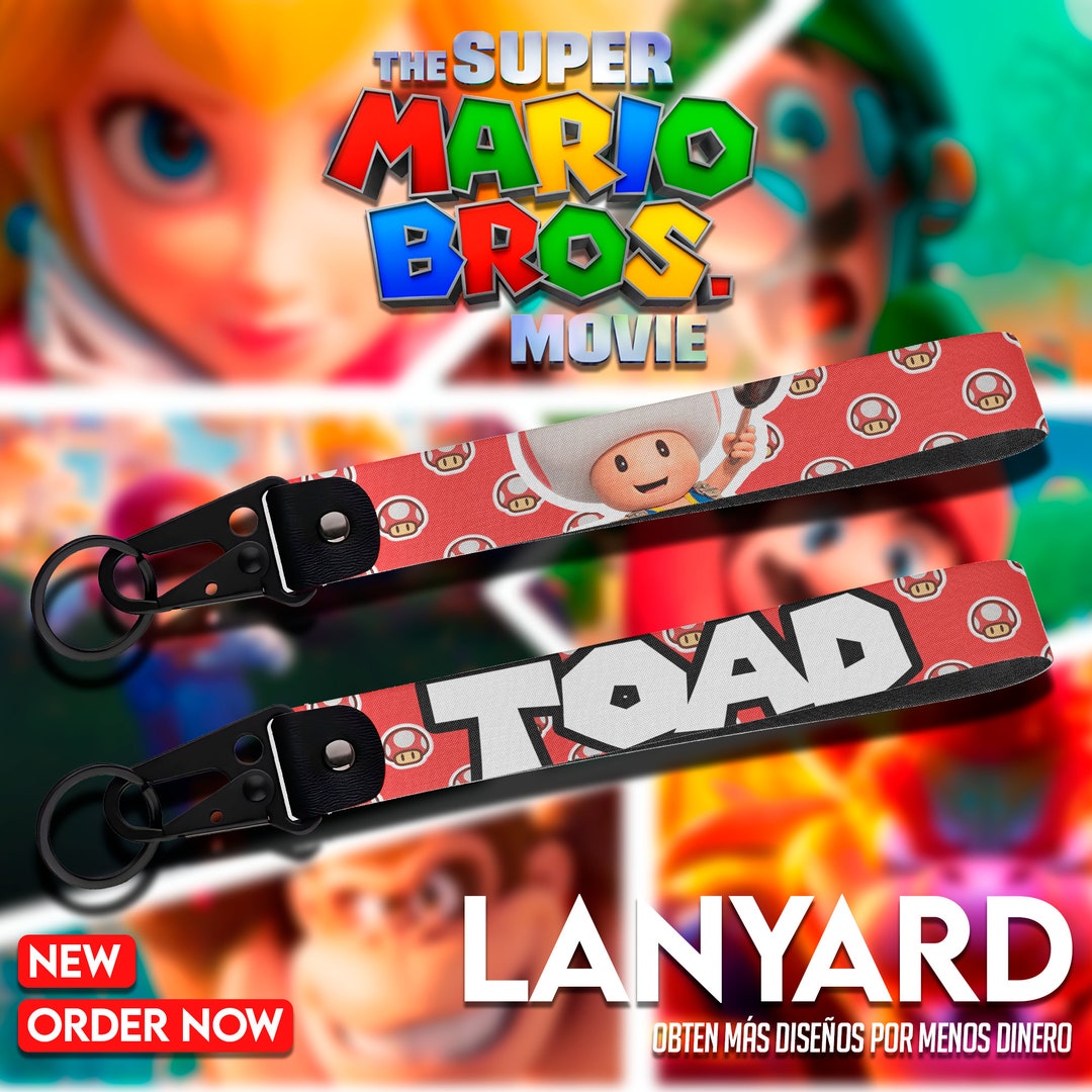 Toad Lanyards From Mario Bros Toad Mario Bros Keychains Toad - Etsy