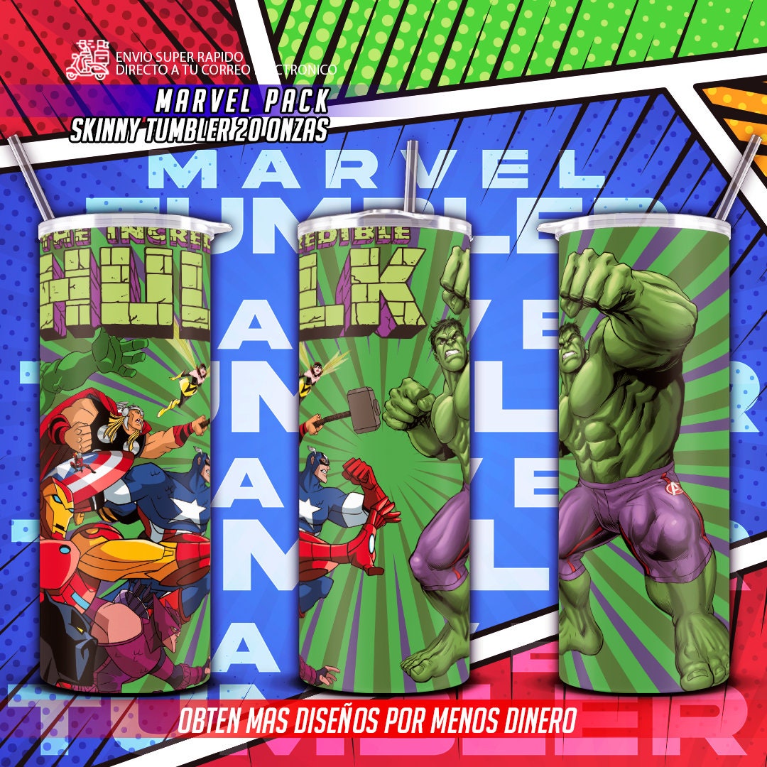 Skinny Tumbler 20oz Marvel Hulk Png Marvel Hulk Avengers - Etsy