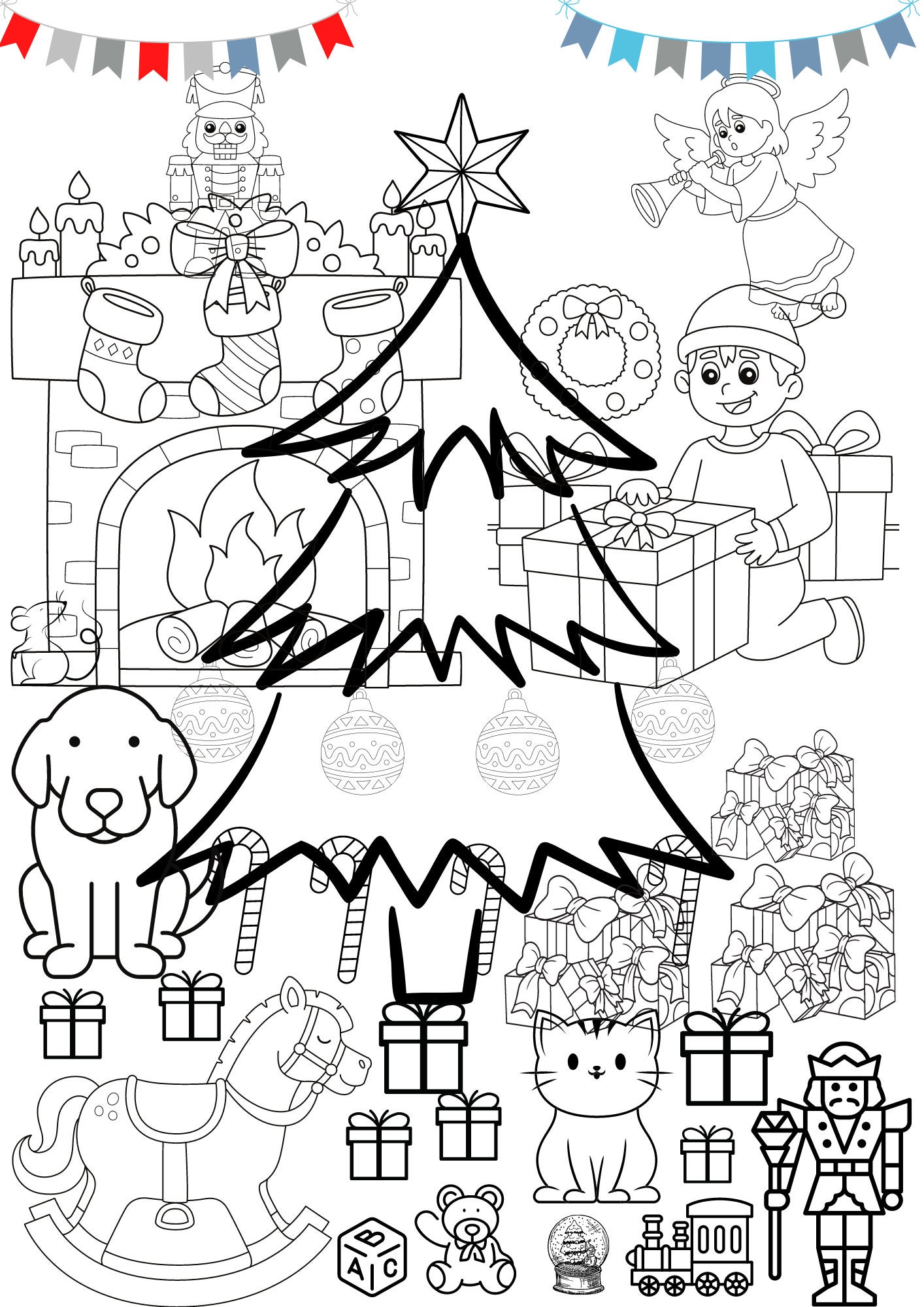 A4 Instant Download Colouring in Pages, Children's Arts and Craft ...