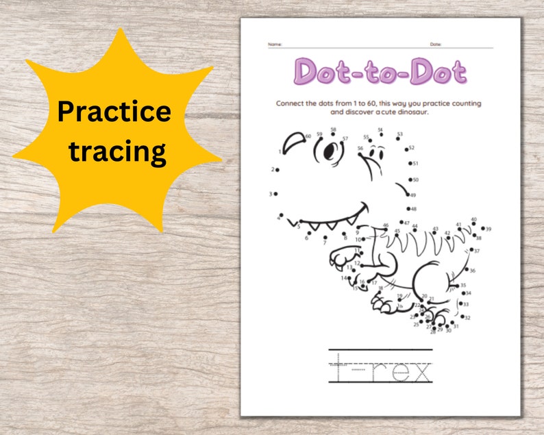 Seven Fun Dot-to-dot Coloring in Sheets, Learn How to Count With These ...