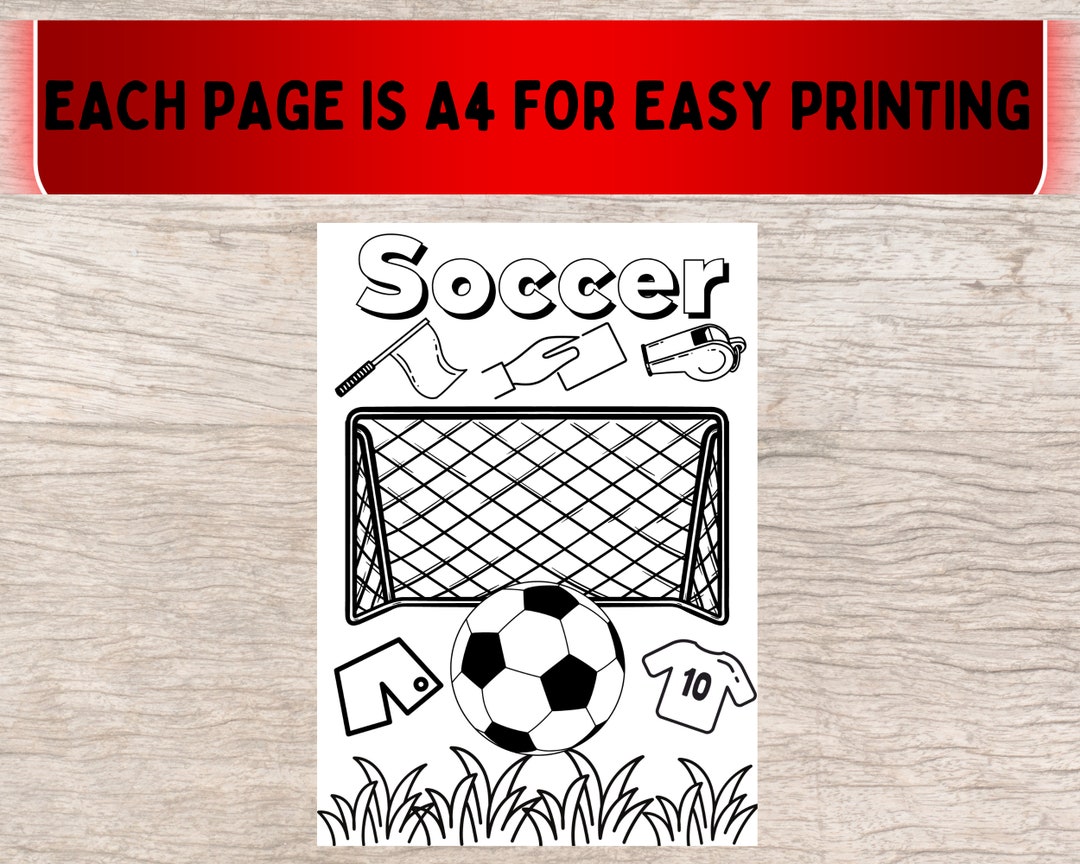 Fun Popular American Sports Coloring in Pages, Instant Digital Download ...