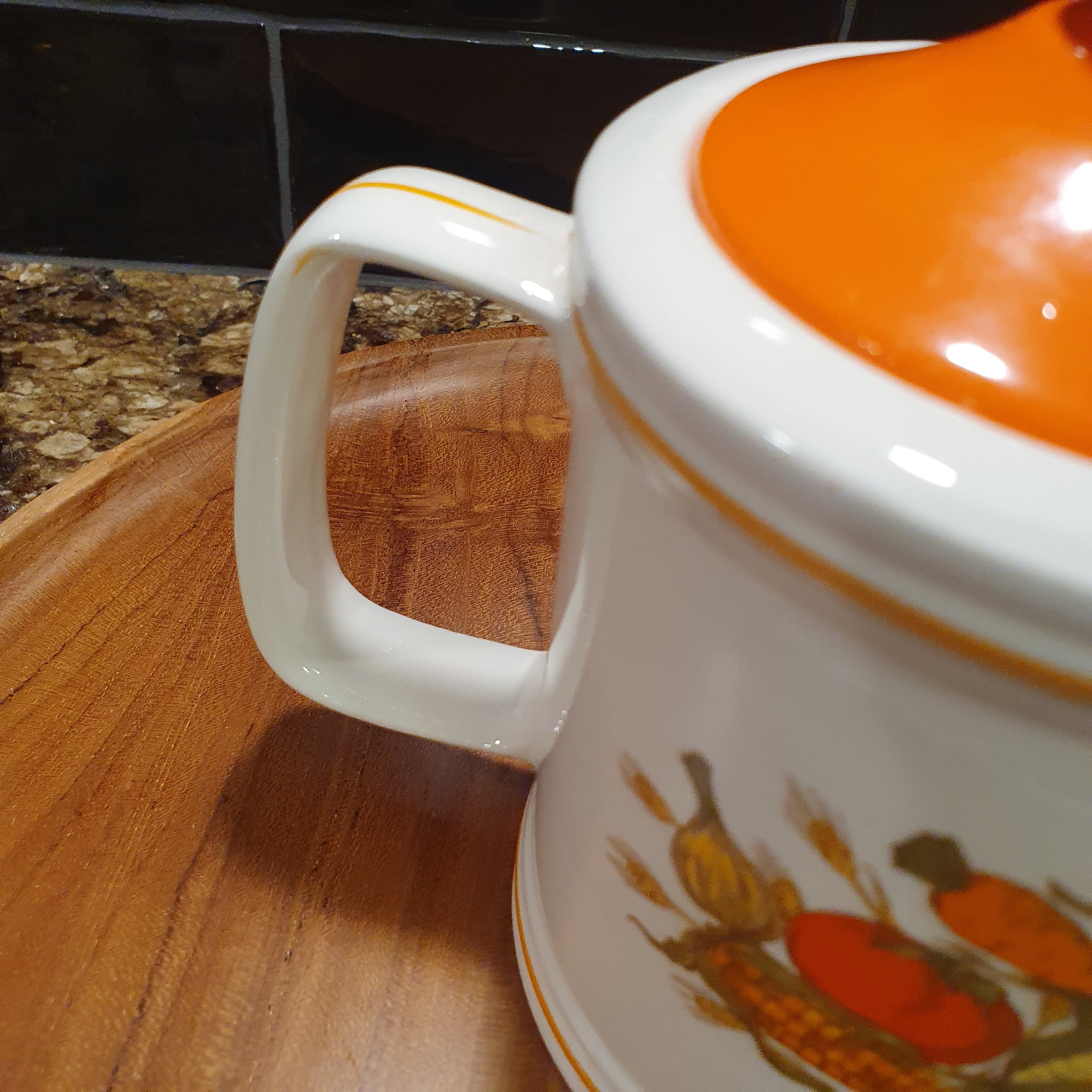 Vintage Harvest Teapot Set - Etsy