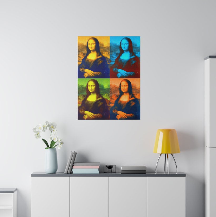 Color Block Mona Lisa Digital Download Mona Lisa Art Warhol - Etsy