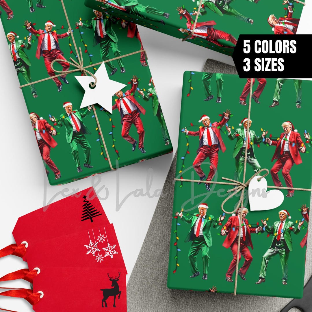 Trump Wrapping Paper. Trump Christmas Wrapping Paper. Trump Merch ...
