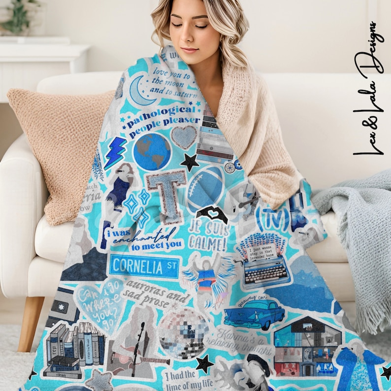 Taylor Swifty Blanket. Taylor Swifty Gift. Taylor Merch. Eras Tour ...